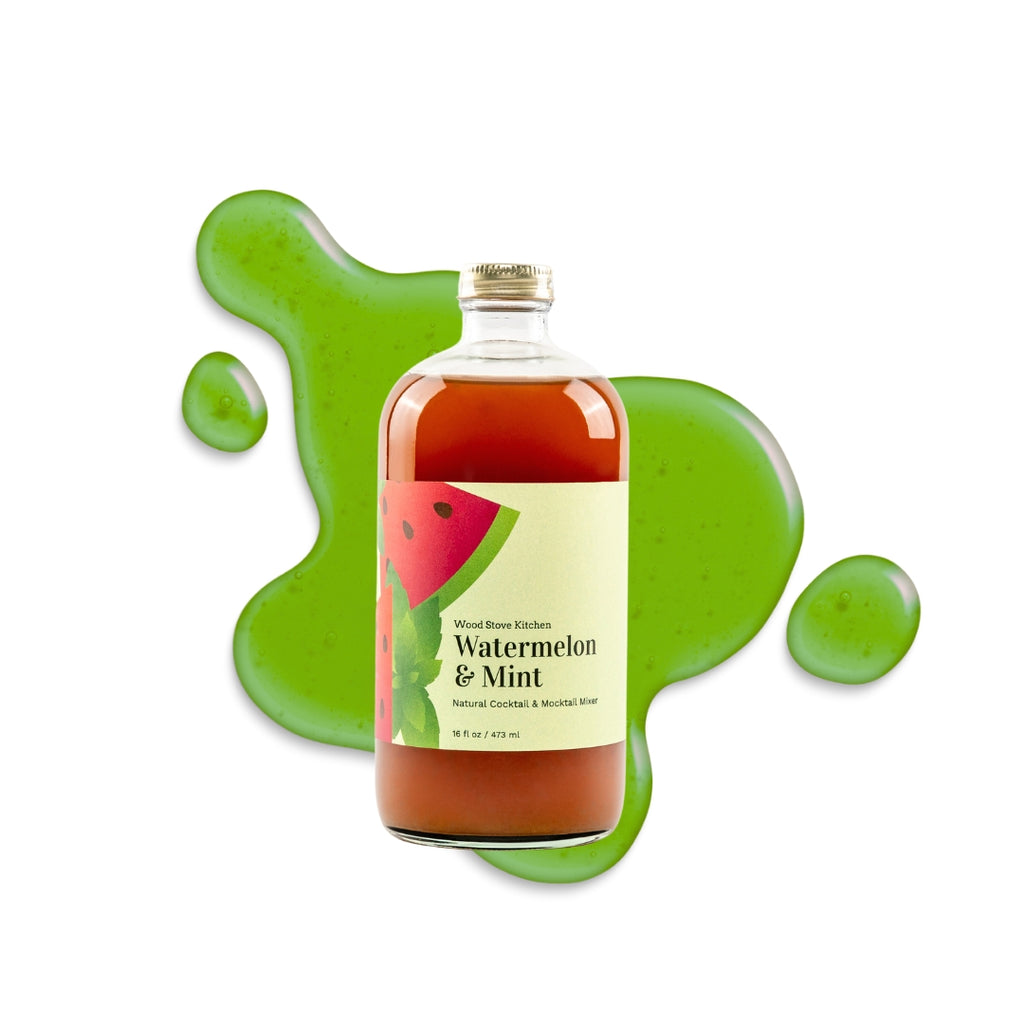 Watermelon & Mint Cocktail-Mocktail Mixer, 16 fl oz – Wood Stove Kitchen